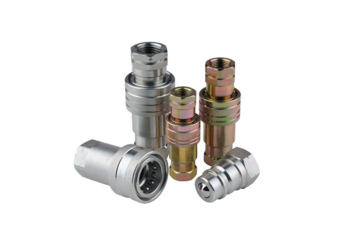 ISO5676 볼 밸브는 액체 고속 커플링 NBR 밀봉 탄소강 재질을 타이핑합니다